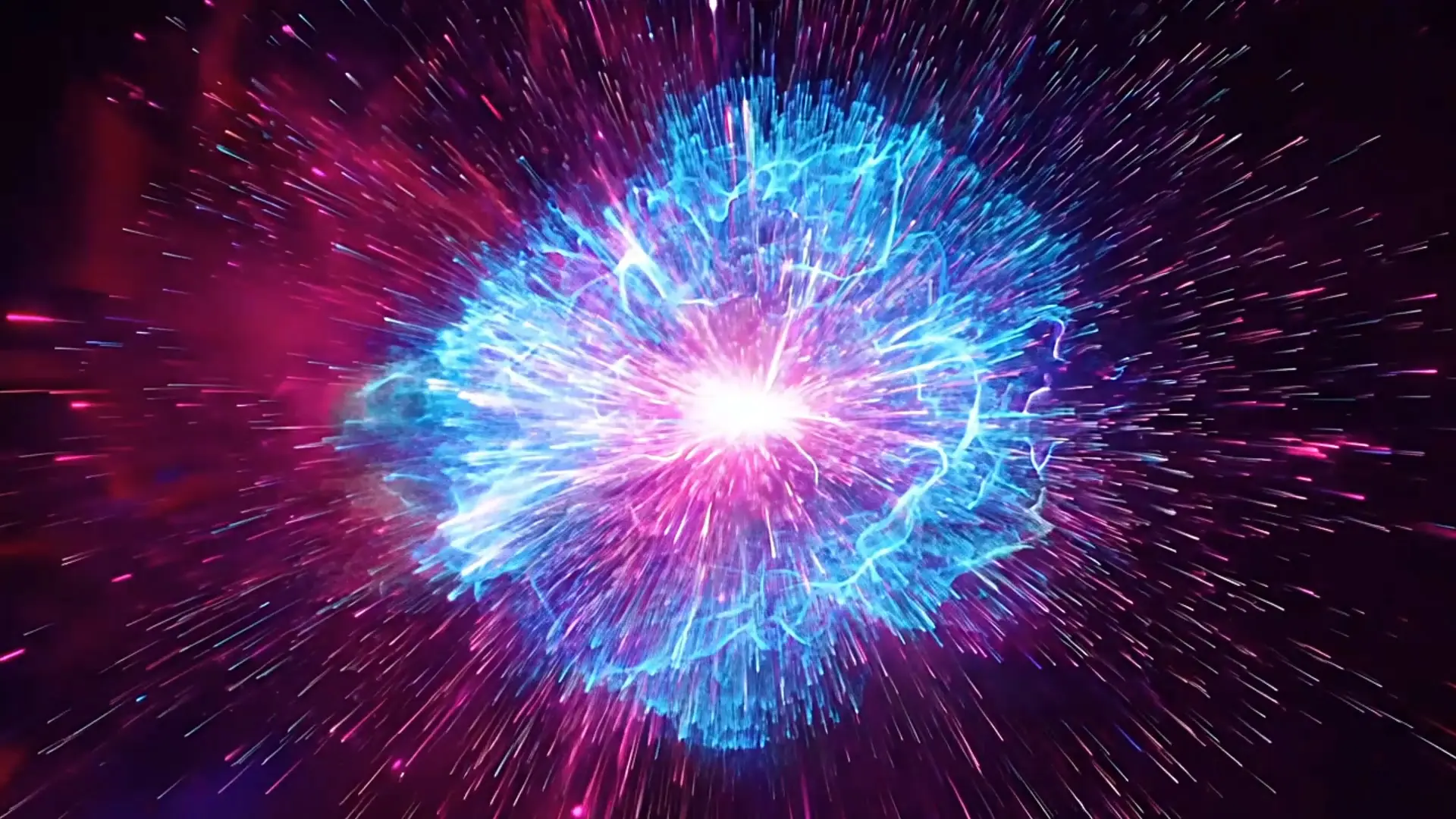 Intense Particle Burst Overlay For Sci-Fi Video Intros | Videos
